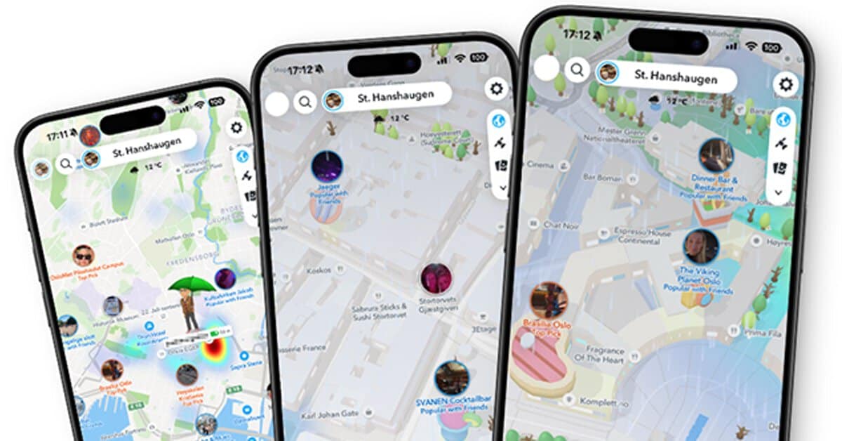 Slik prioriterer Snapchat innhold om steder på Snap Map - Helt Digital